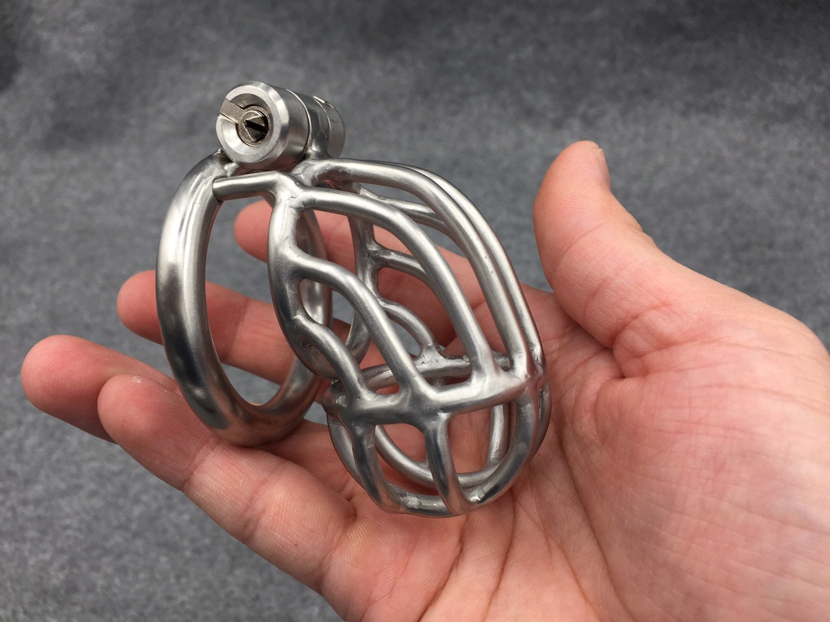 Customize Chastity Cage Right Angle Design Stainless - Etsy