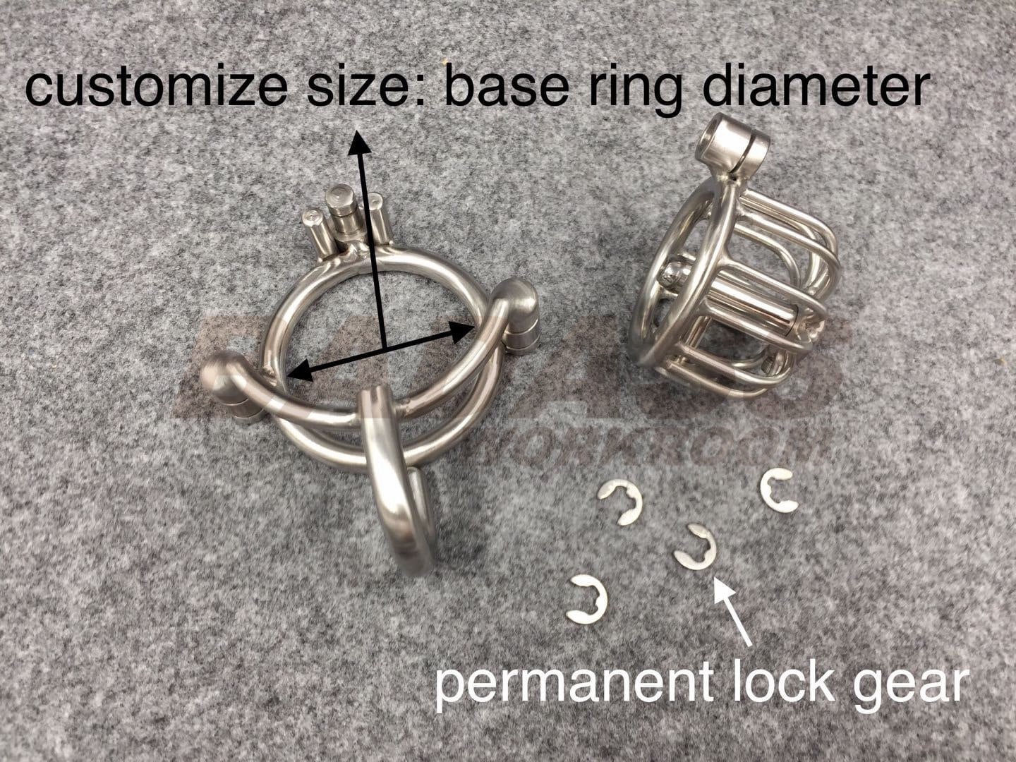 Customize Permanent Chastity Cage With PA Wand Stainless - Etsy UK