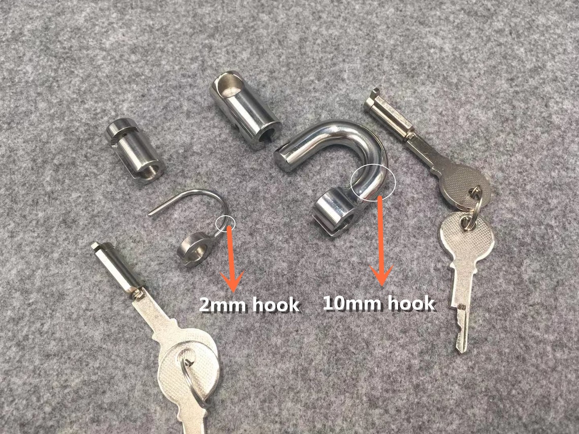 Gauge Customizable Anodized Titanium PA Lock Frenum Lock Labia - Etsy ...