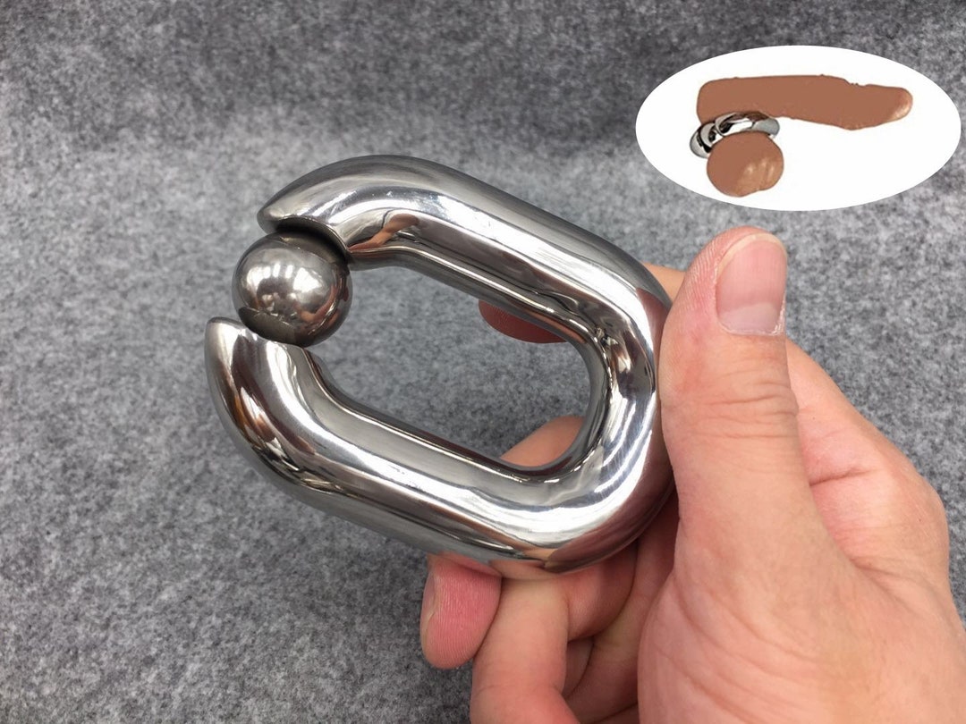 Square Shape Stainless Steel Testicle Ring Scrotum Ball Stretcher