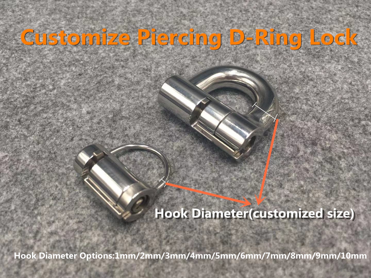 Customized Stainless Steel PA Lock Prince Albert Piercing Male | Etsy