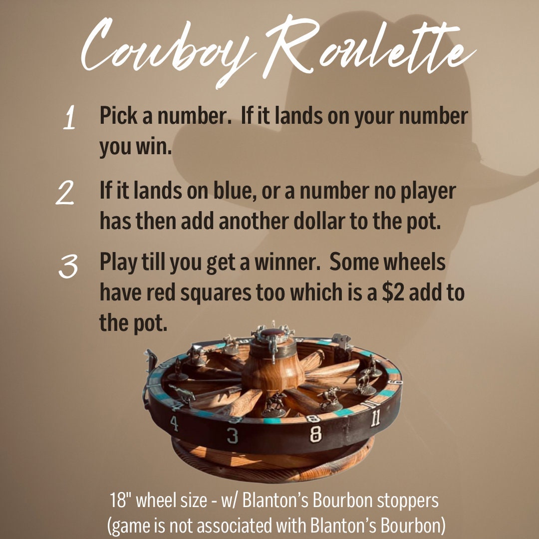 Cowboy Roulette - Race Horse Tabletop Game - Etsy