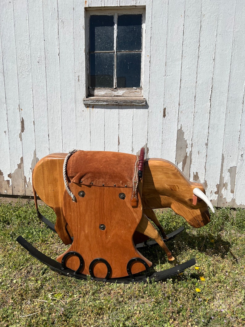 Kids Rocking Bull - Etsy