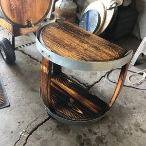 Rustic Western Half Moon Half Round Table Small Entry Table for Small ...