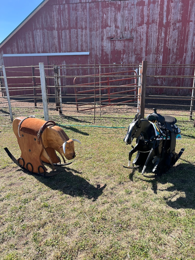Kids Rocking Bull - Etsy