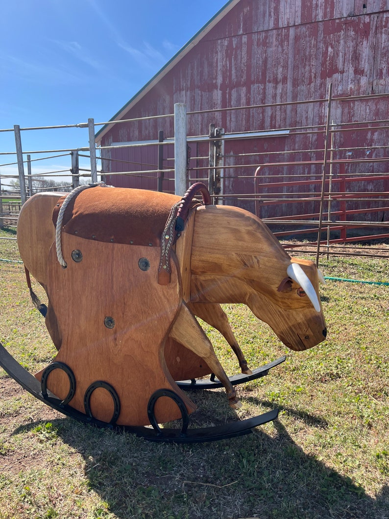 Kids Rocking Bull - Etsy