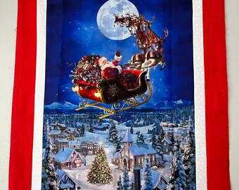 Santa Quilt - Etsy