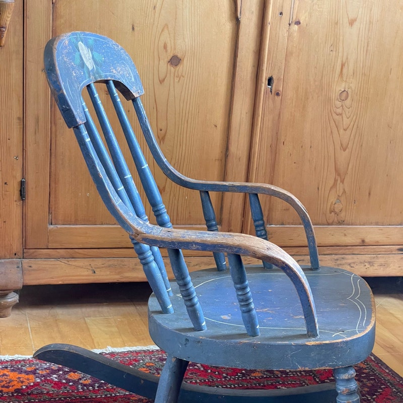Antique Childs Rocking Chair - Etsy