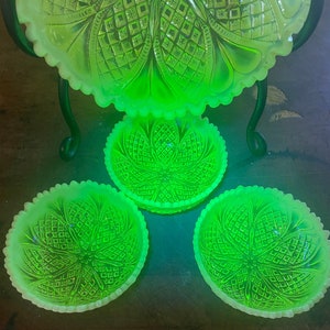 Rare Davidson Primrose Pearline "william & Mary" Berry Set - Vaseline ...