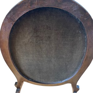 Late 19th Century Carved Walnut Oval Fireplace Screen , Antique Floral ...