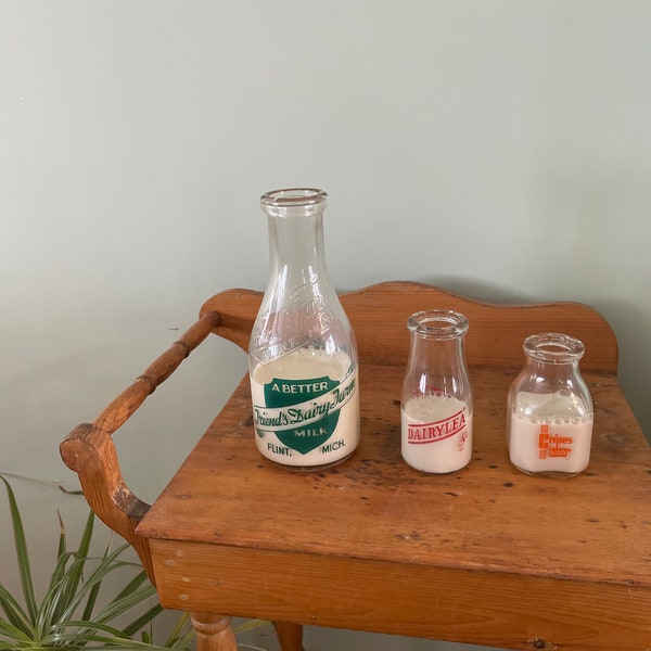 Small Milk Bottles - Etsy