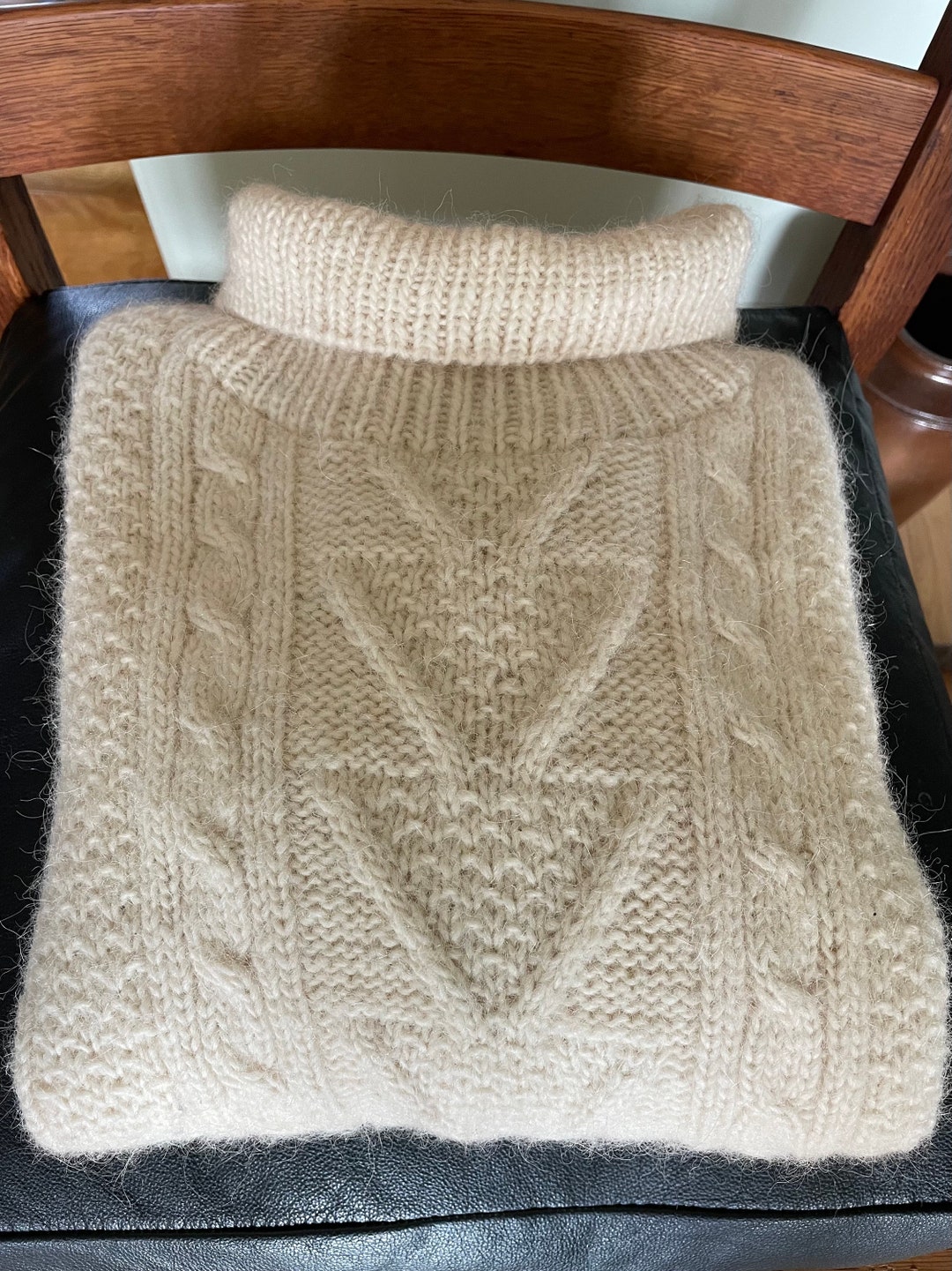 Vintage Pure Wool Hand Knit Sweater - Etsy