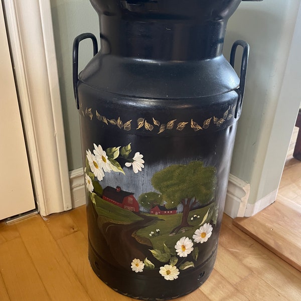 Painted Milk Cans - Etsy