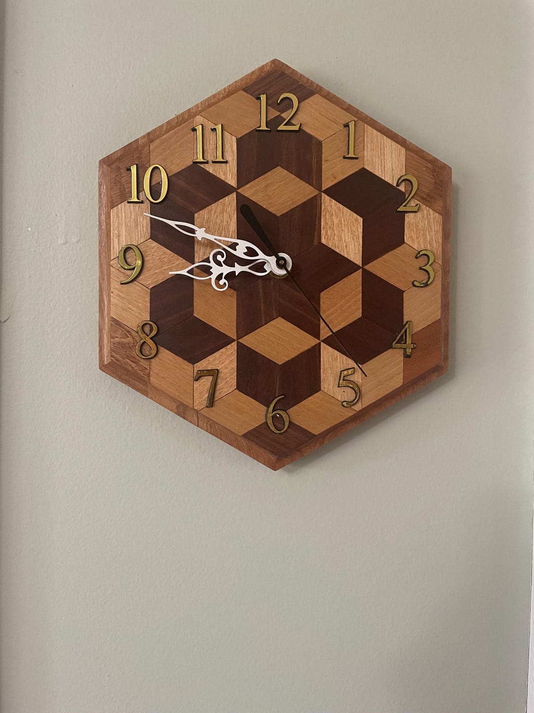 Vintage Handmade Wooden Wall Clock From PEI - Etsy