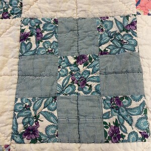 Stunning Antique 9 Patch PEI Quilt Hand Stitched and Hand Quilted, 68 ...