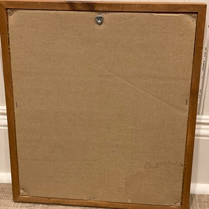 Crafted Vintage Pine Picture Frame With Nice Matting and Cute Picture ...