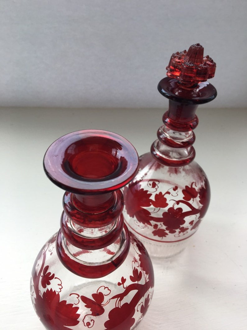 Victorian Barber Bottles Antique Hand Blown - Etsy Canada
