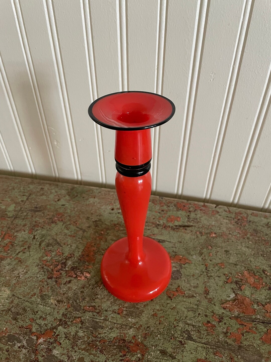 Loetz Tango Glass Candle Stick. - Etsy