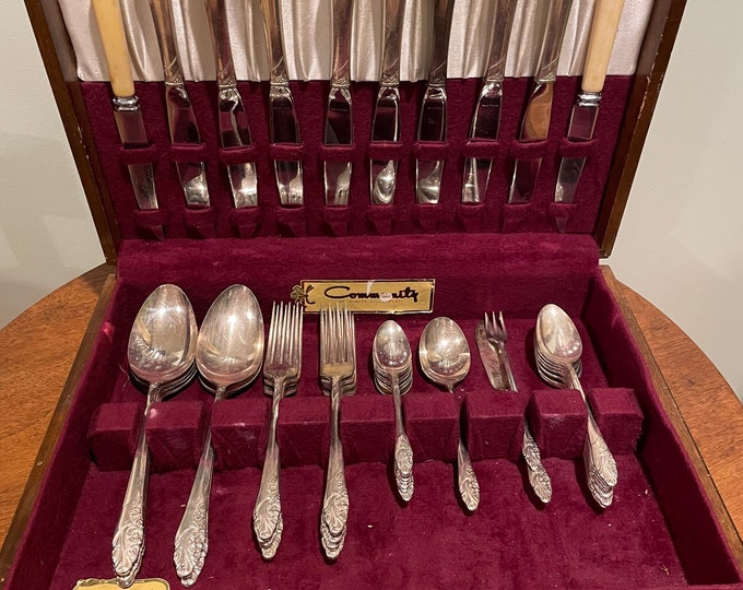A Nice 58 Piece Set of Community Silverplate Flat Wear - Etsy