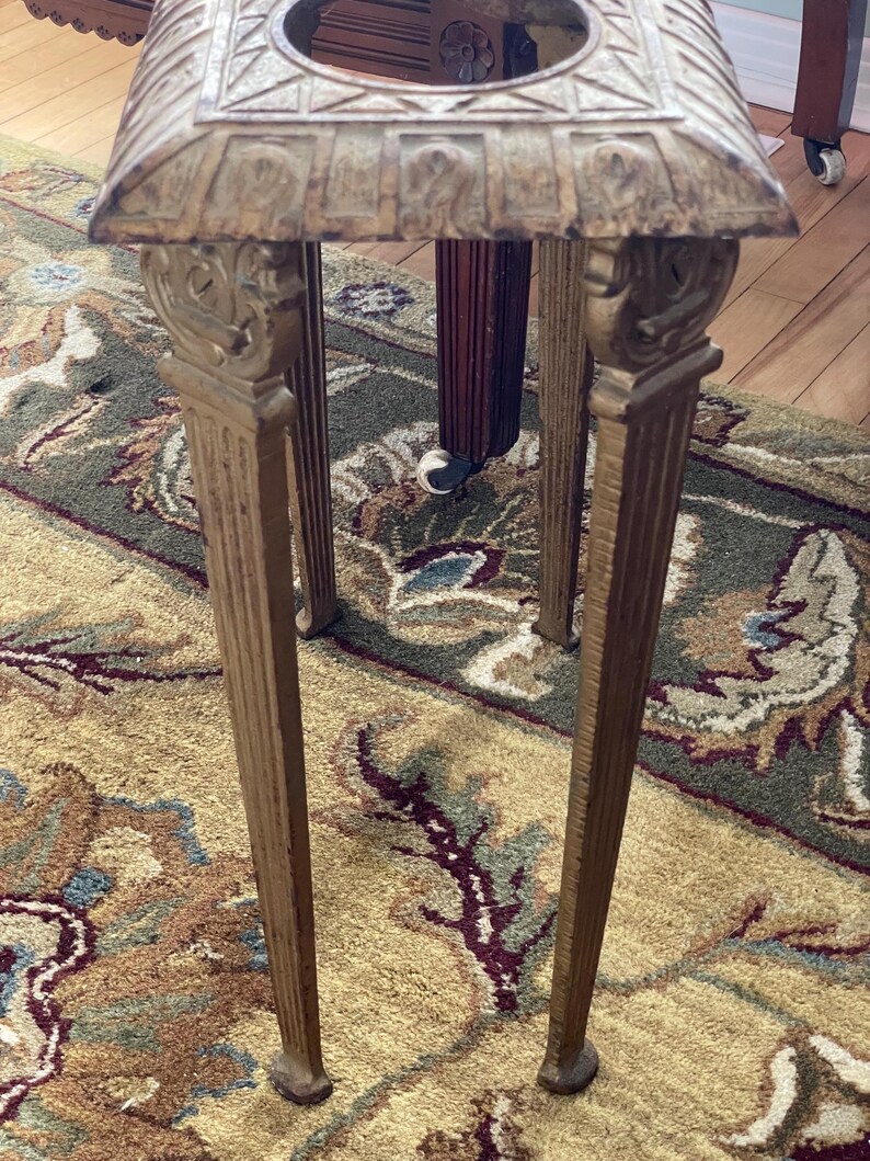 Rare Art Deco Cast Iron Floor Standing Ashtray Stand - Etsy