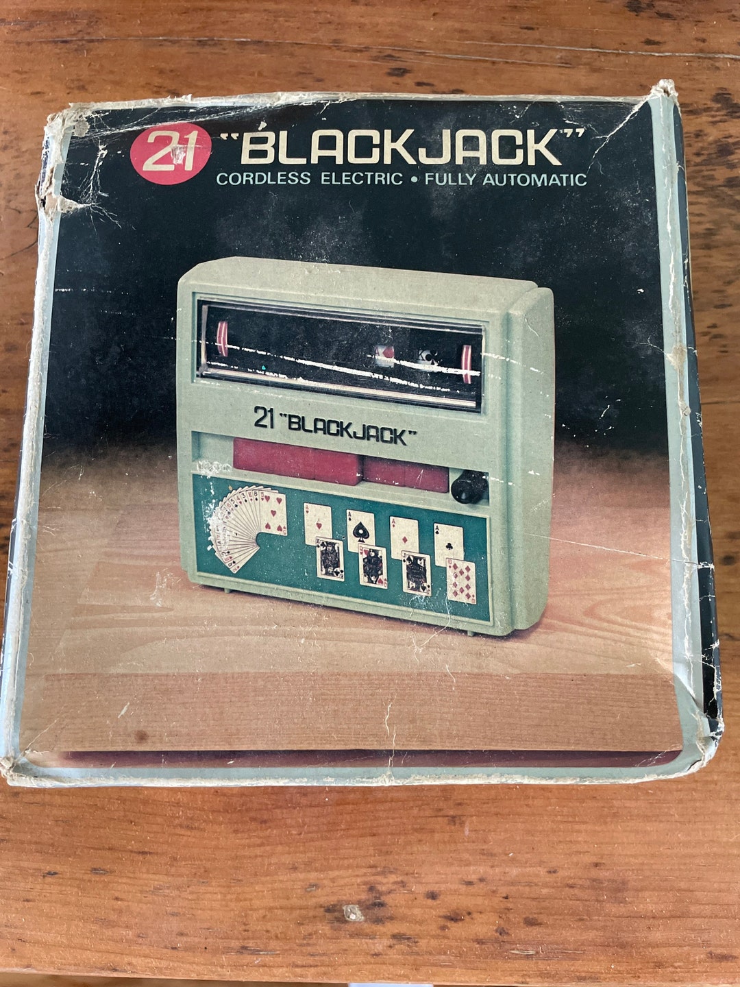 Vintage Black Jack Cordless Electric Game by Radio Shack - Original Box ...