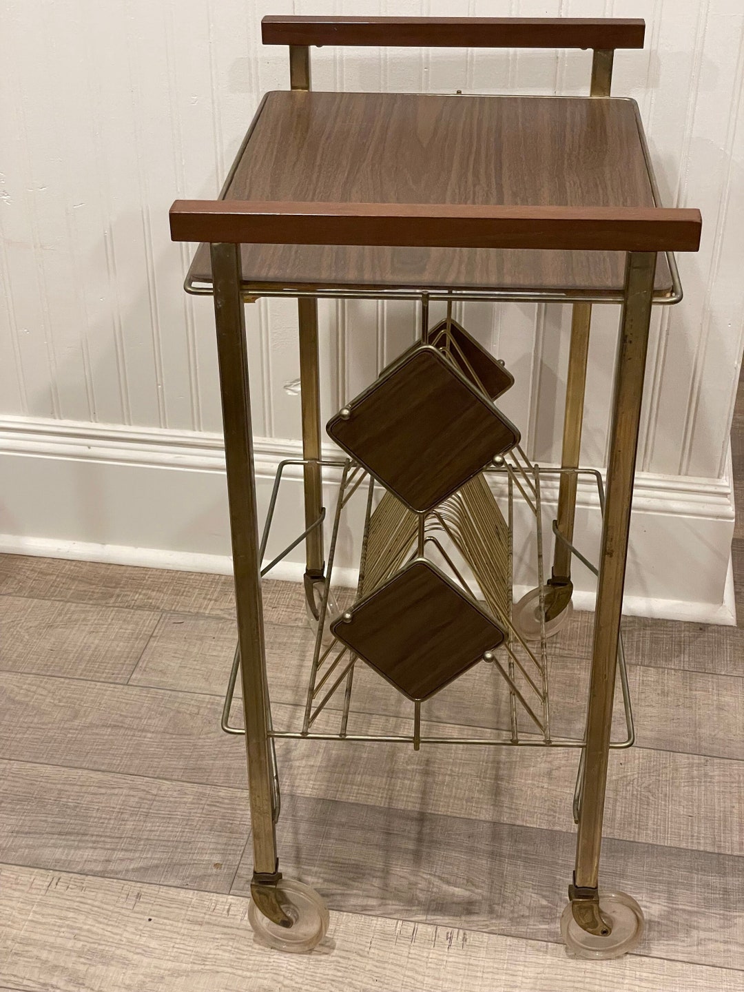 MCM Music Vinyl Storage LP Record Trolley - Etsy