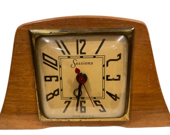 Sessions Vintage Bird's Eye Maple Wood Clock - Etsy