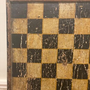 Wow! an Original Hand Painted Games/checker Board From the 19th Century ...