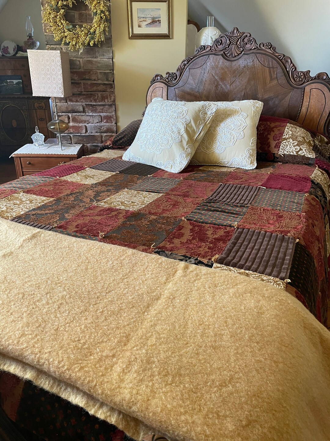 Gold Wool Blanket - Etsy