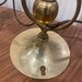 Pair of Nautical Heavy Brass Antique Ship's Bulkhead or Cabin Lamp on a ...