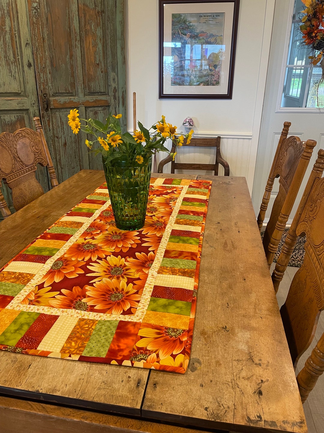 Quilted Table Runner - Etsy