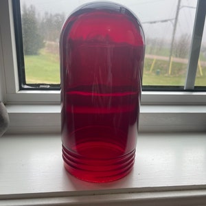 Unique Industrial Pendant Lights With Ruby Red Glass Shade - Etsy Canada