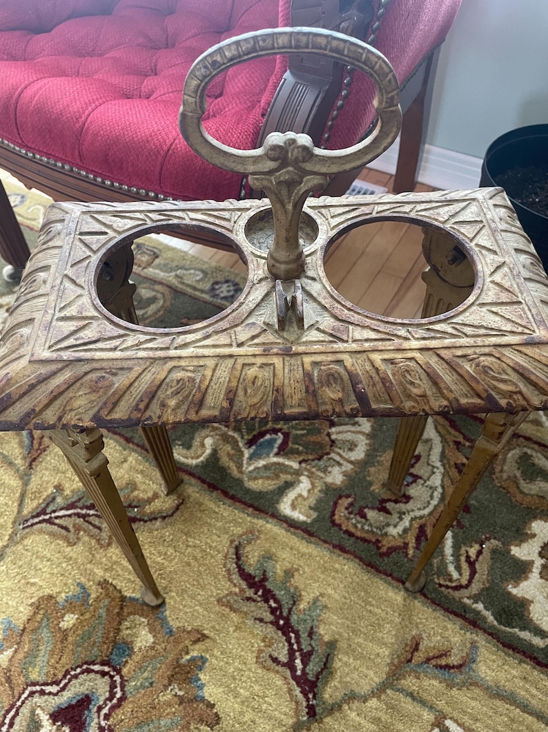 Rare Art Deco Cast Iron Floor Standing Ashtray Stand - Etsy