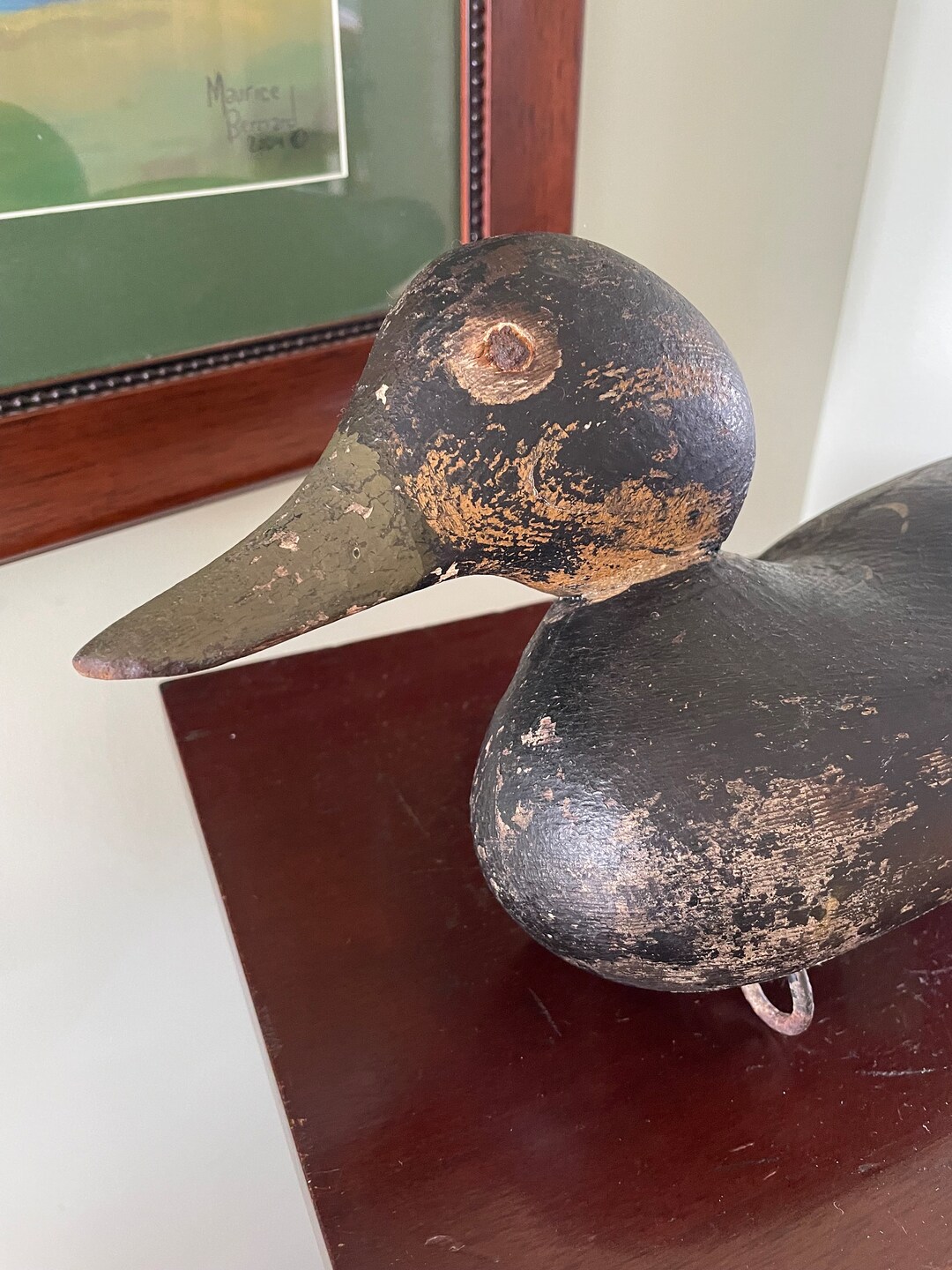 A Nicely Carved and Very Early Mason Factory Mallard Duck Decoy in Good ...