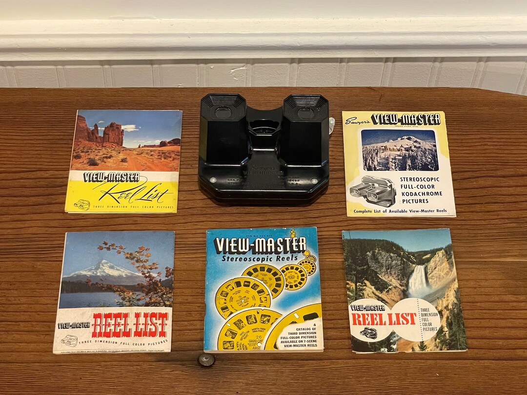 Antique Bakelite Sawyer's Viewmaster With 5 Pamphlets - Etsy