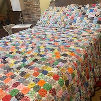 Vintage Yo-yo Quilt - Etsy