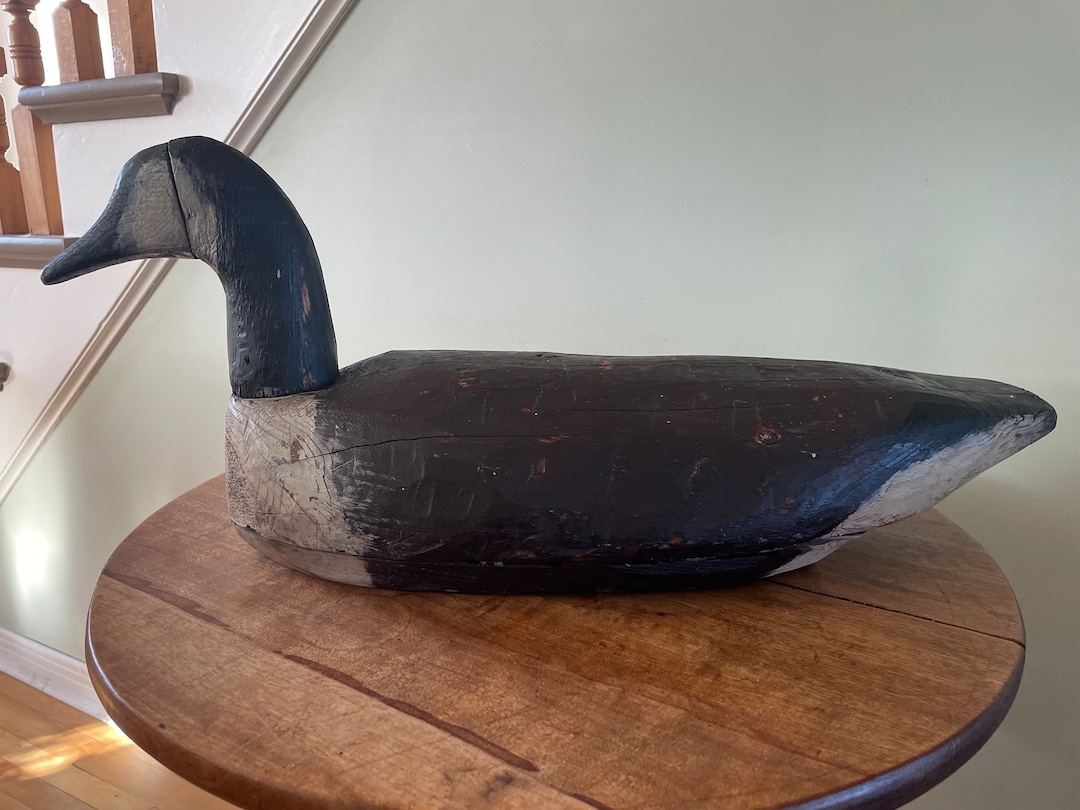 Vintage Wooden Hand Carved Canada Goose Decoy From the 1940s - Etsy