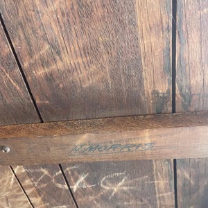 Oak & Twisted Wire Ice Cream Parlor Cafe Table C. 1900. - Etsy