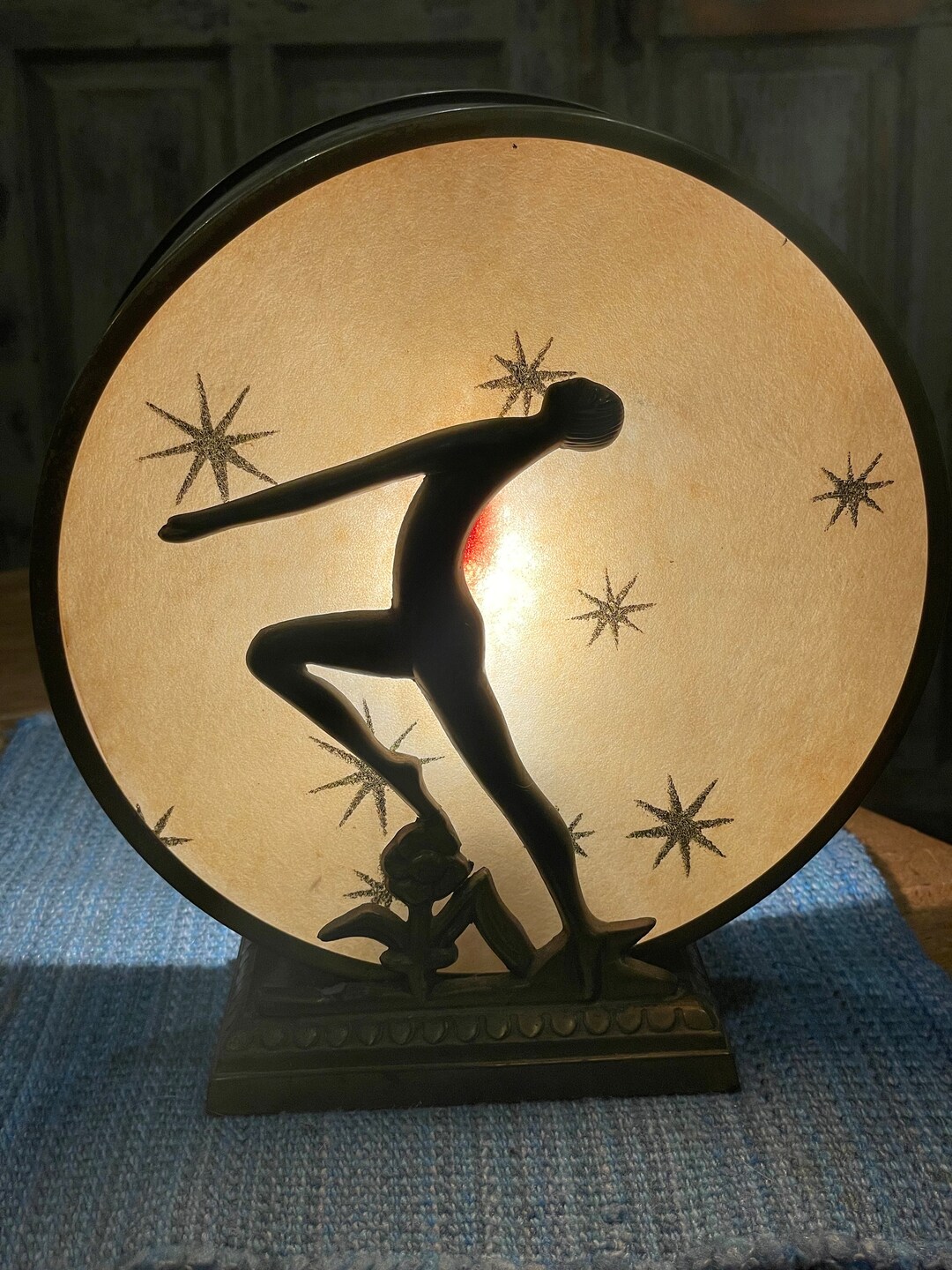 Art Deco Nude Flapper Girl Table Lamp - Etsy