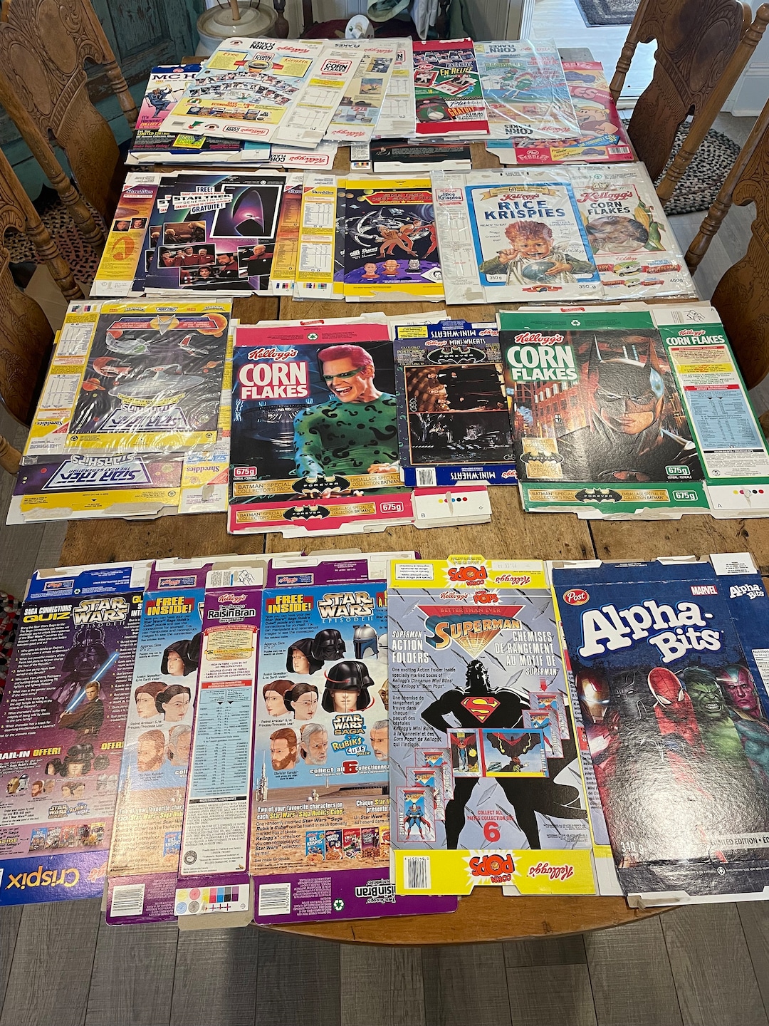 A Whole Lot of Collectible Cereal Boxes - Star Wars, Batman, Star Trek ...