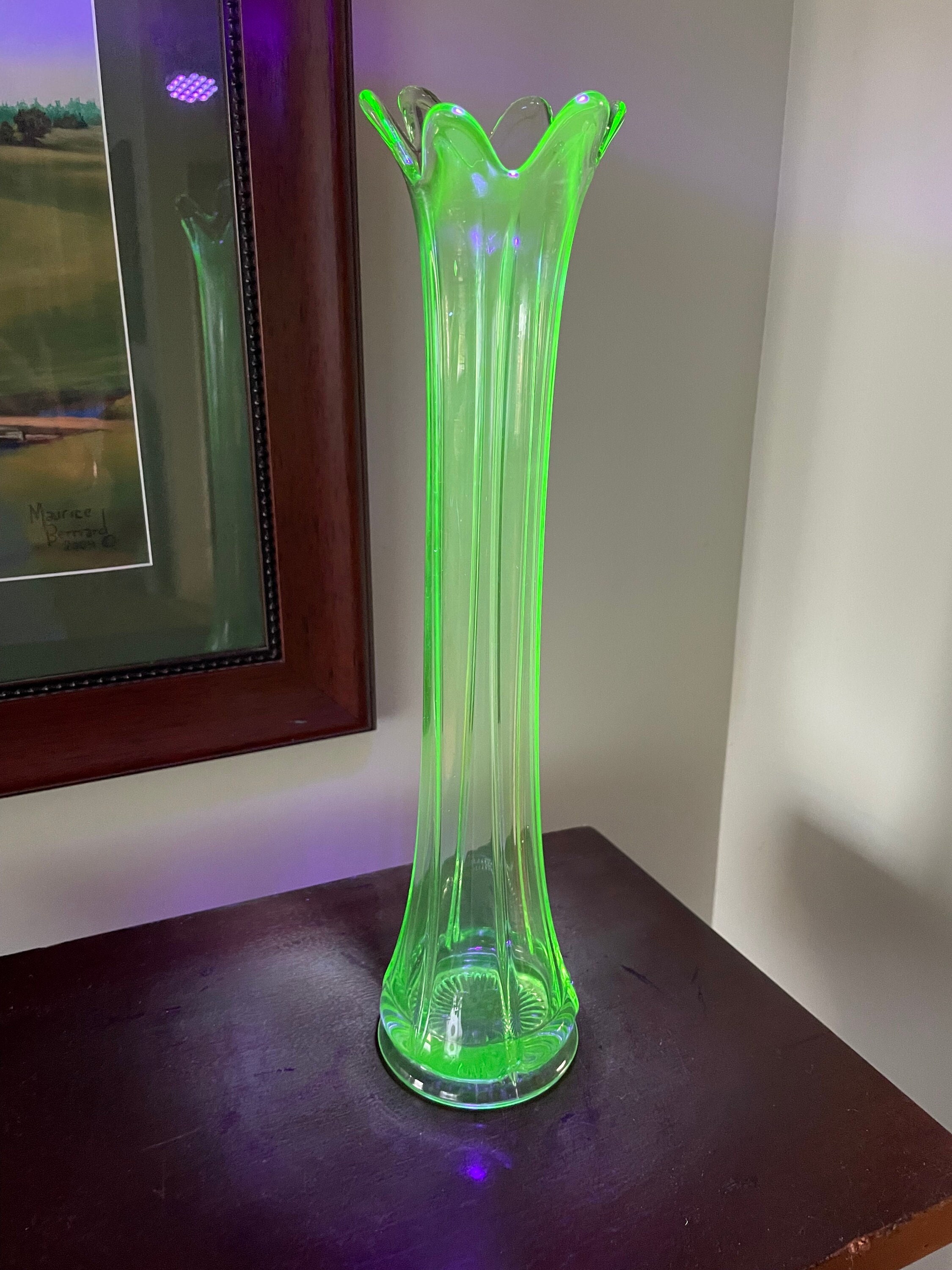 Uranium Glass Vase