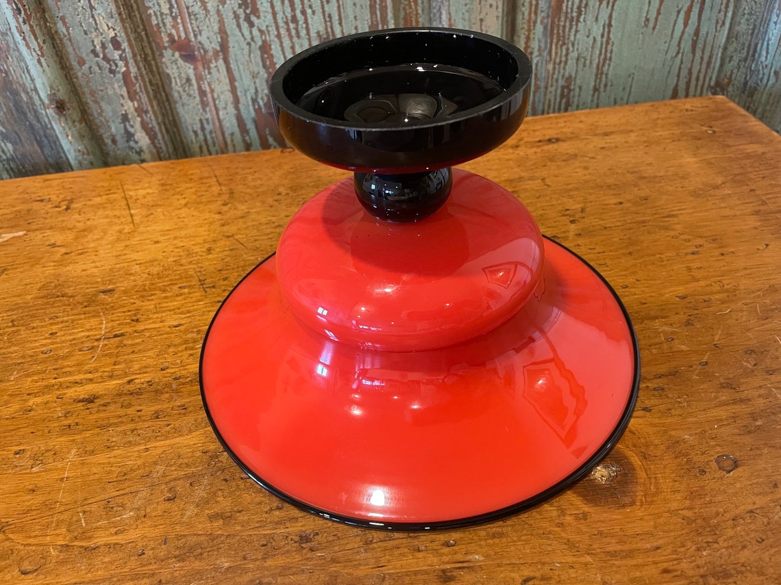 Loetz Tango Glass Pedestal Bowl - Etsy