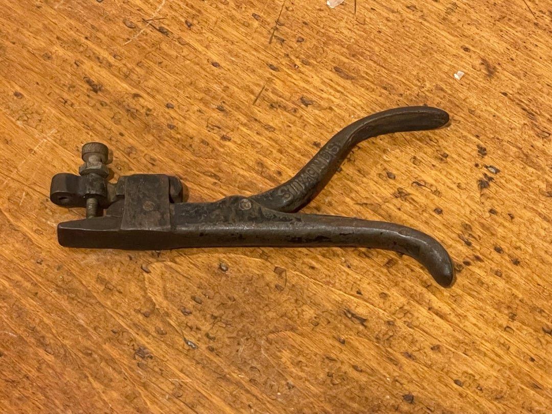 Over 100 Year Old Cast Iron Simonds Adjustable Saw Tooth Setter in ...
