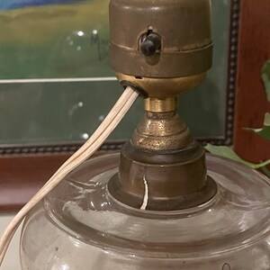 An Antique Rare Findlay Pressed Glass Two Finger Footed Kerosene Oil ...