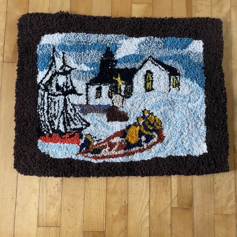 Primitive Hooked Rug - Etsy