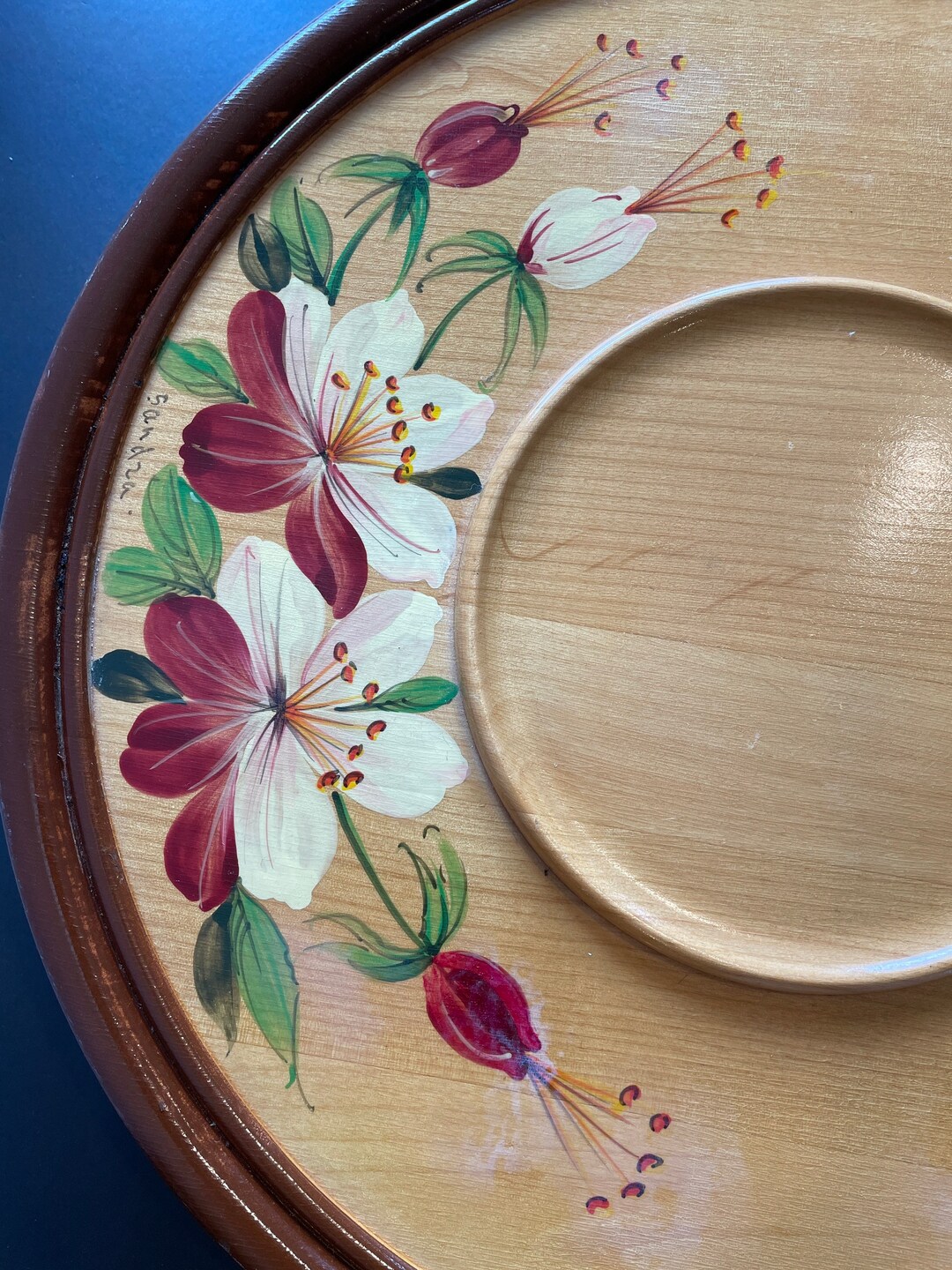 Handcrafted Handpainted Lazy Susan From Canada - Etsy