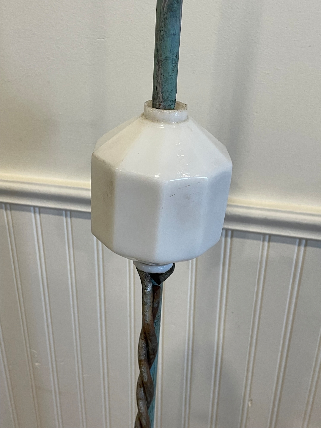 Antique Lightning Rod With White Glass Ball - 19th Century #3 - Etsy