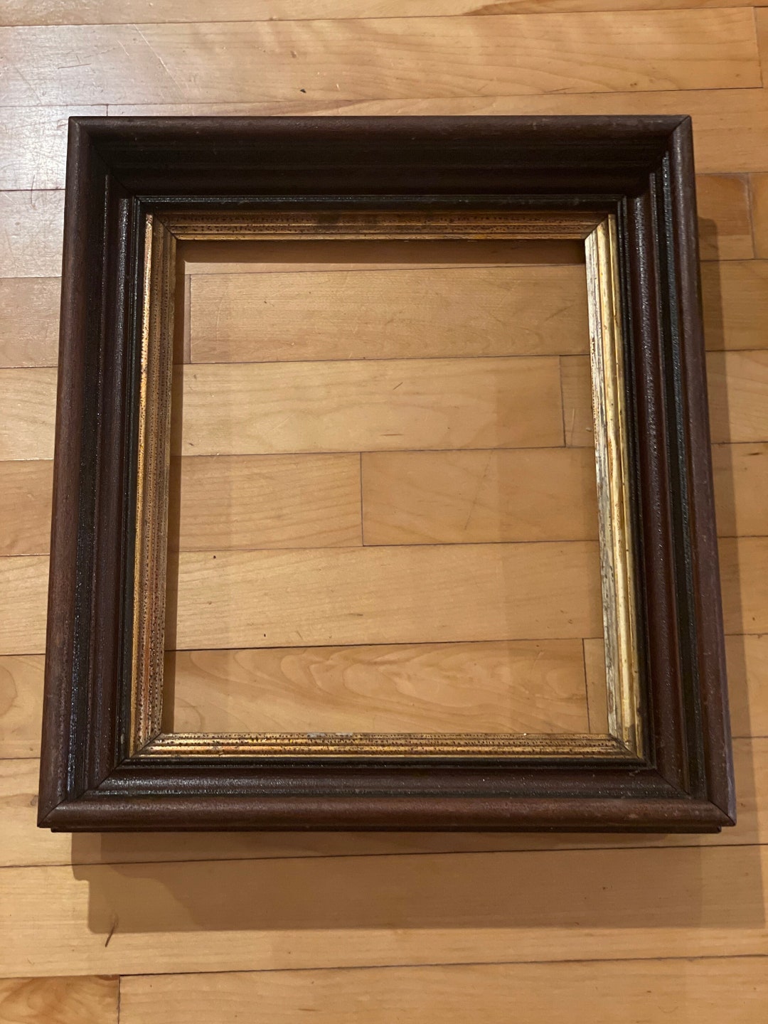 A Wonderful 1800s Walnut Shadow Frame Box in Good Original Condition. 2 ...