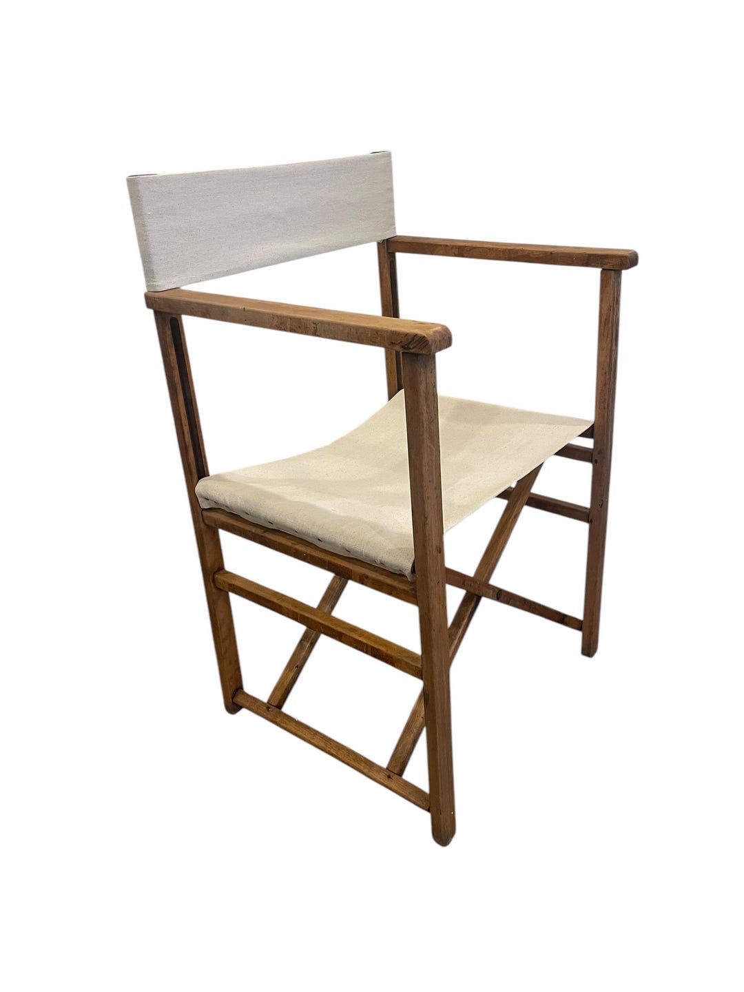 Director's Folding Chair / Vintage Commander Chair / Wooden Folding ...