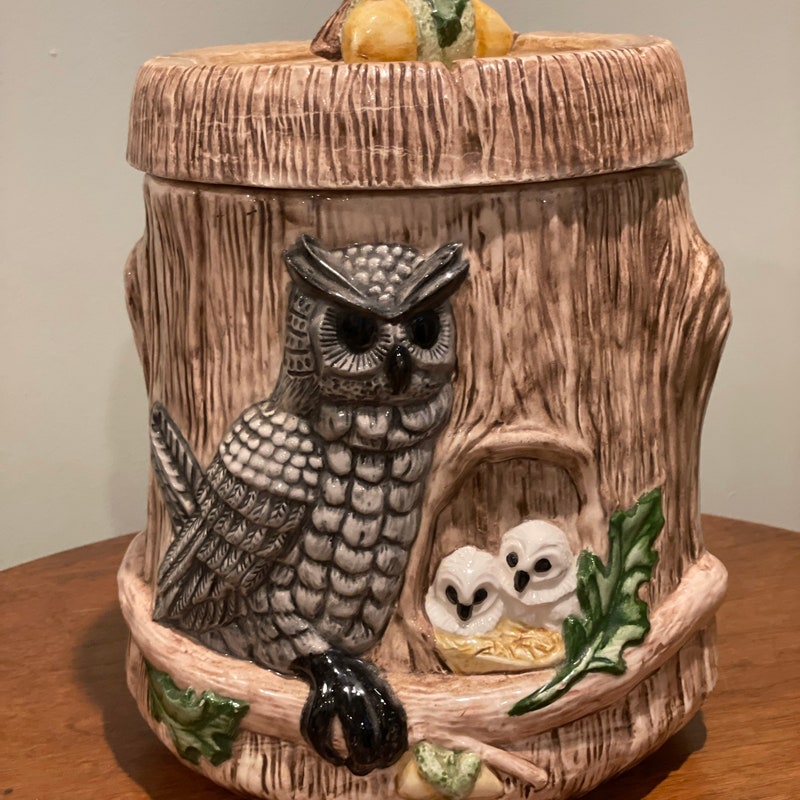 Owl Cookie Jar - Etsy